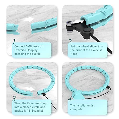 Infinity Hoop Fit Plus Size 47", Weighted Hoops for Adults Weight Loss ...