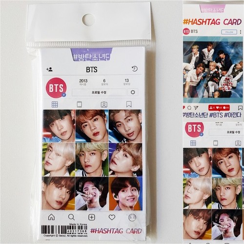 KPOP Goods BTS Bangtan Boys Photocard Hashtag Photo Card 20 pcs SET ...