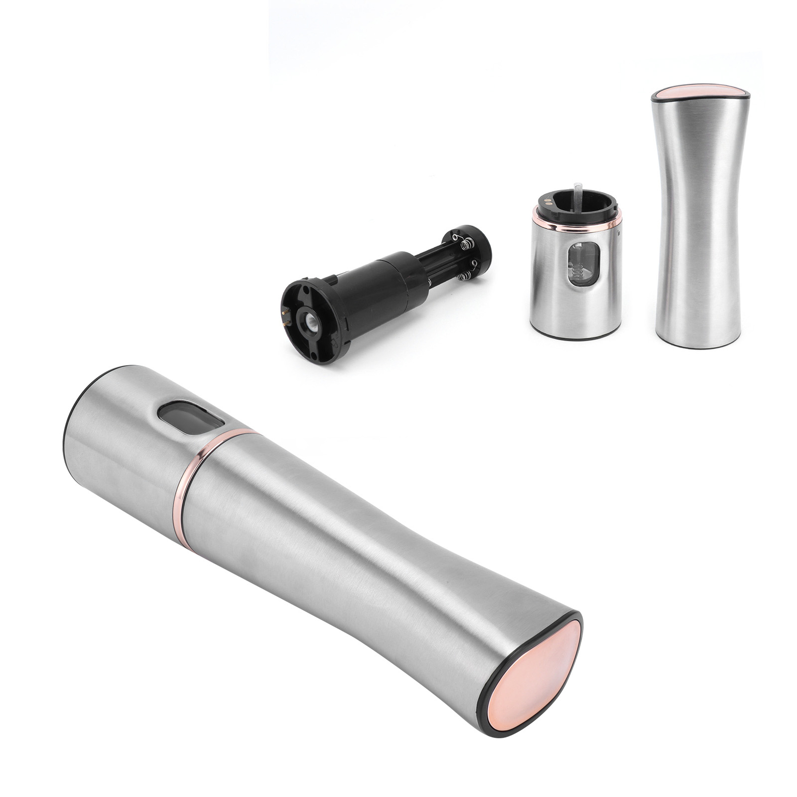 HG Salt And Pepper Grinders Stainless Steel Body Acrylic Ceramic ...