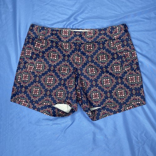 J Crew Stretch Short Shorts / Women’s 2 / Geo. Pattern / Side Zipper ...