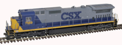 Atlas HO GE C40-8 Dash 8-40C CSX Transportation CSXT #7574 DC LED 10004182 | eBay