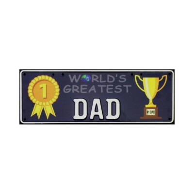 World's Greatest Dad Novelty Number Plate - Novelty Number Plates | eBay
