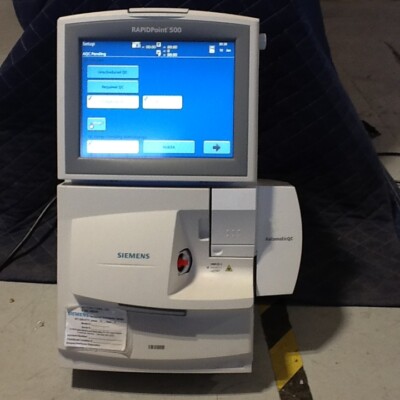 SIEMENS RAPIDPoint 500 ELECTROLYTE AND BLOOD GAS TESTER POWER TESTED ...