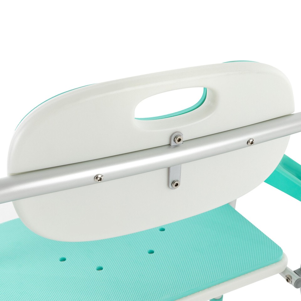 275lbs Foldable Shower Seat Folding Bath Chair Heavy Duty Shower Chair ...