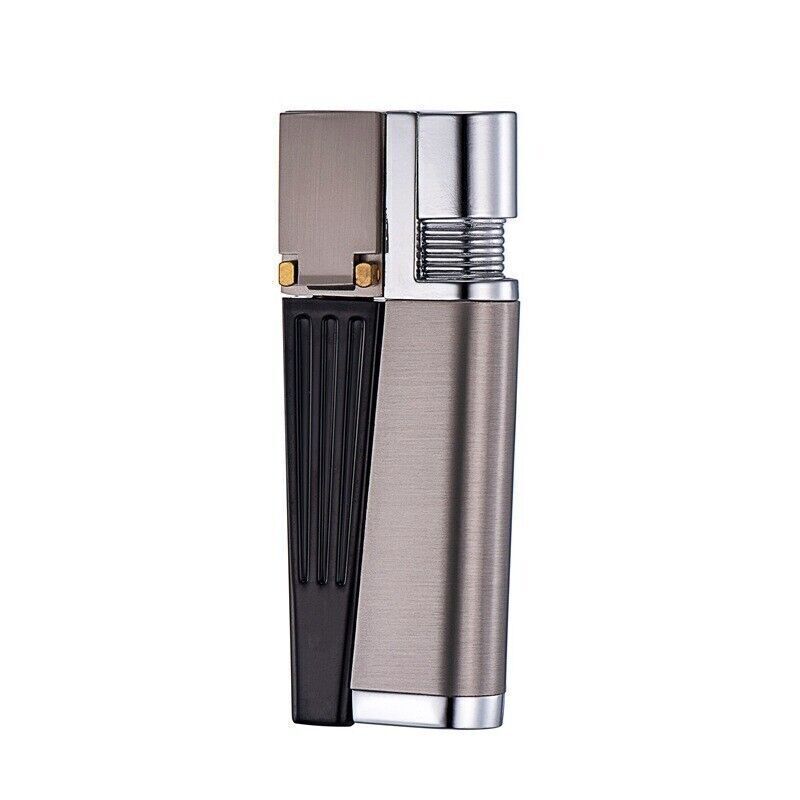 Foldable Metal Lighter Pipe Combination Portable Smoking Lighter Black ...