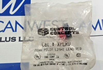 CONTROL CONCEPTS XPLRD 22mm PILOT LIGHT LENS RED | eBay