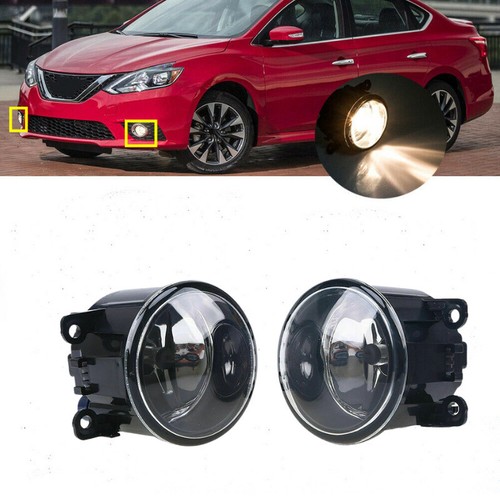 H11 LED Fog Lights Lamps W/ Bulb Pair Fit For Nissan Sentra 2007-2012 ...