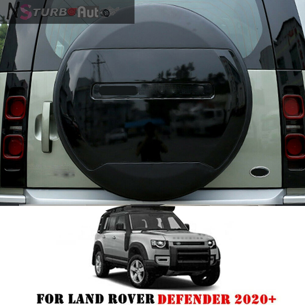 ABS Black Spare Tyre Tire Cover Fits For 2020-2024 Land Rover Defender ...
