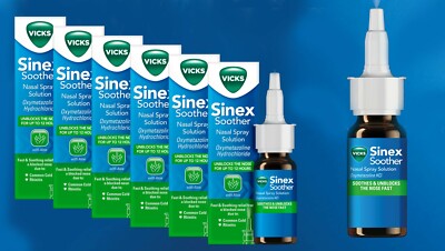 Vicks Sinex Soother Decongestant Nasal Spray For Blocked Nose 15ml-pack ...