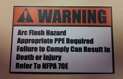 "Arc Flash Hazard" (10 pack) Arc Flash Safety Warning Label 2.25x1.5 ...
