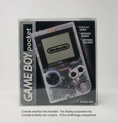 BOX PROTECTOR FOR NINTENDO GAMEBOY ORIGINAL POCKET CONSOLE CLEAR ...