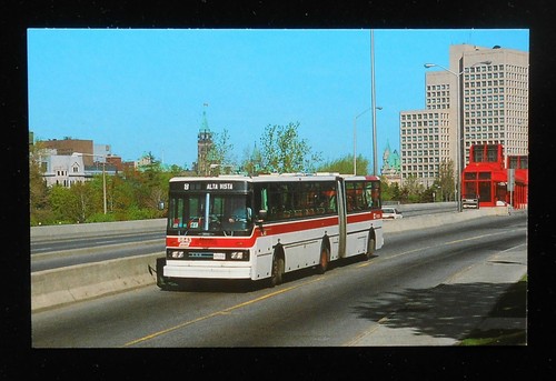 1990 OC Transpo Bus 8843 Transitway near Campus Station Transit Ottawa ...