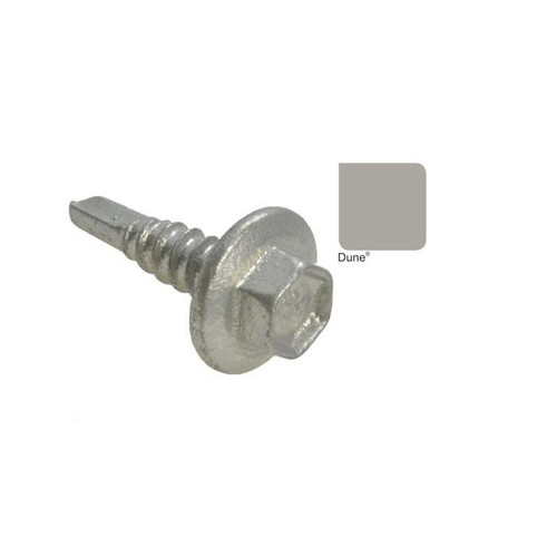 Qty 100 Hex Metal 10g-16 x 16mm DUNE / BIRCH Colorbond Tek Screw | eBay ...