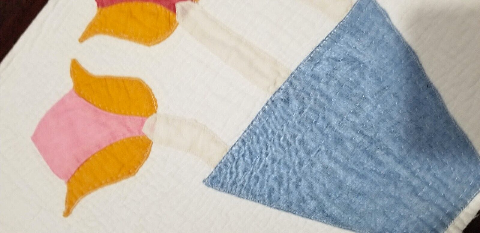 Vintage Antique Cutter Quilt Table Runner Candle Mat Pillow Easter ...