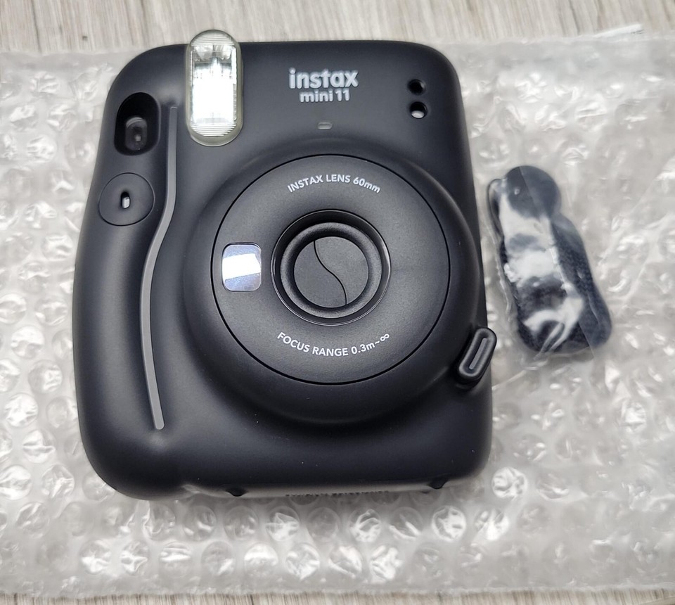 Fujifilm Instax Mini 11 Black Auto Flash Lens Instant Film Camera | eBay