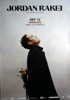 JORDAN RAKEI - 2024 - Live In Concert - The Loop Tour - Poster ...