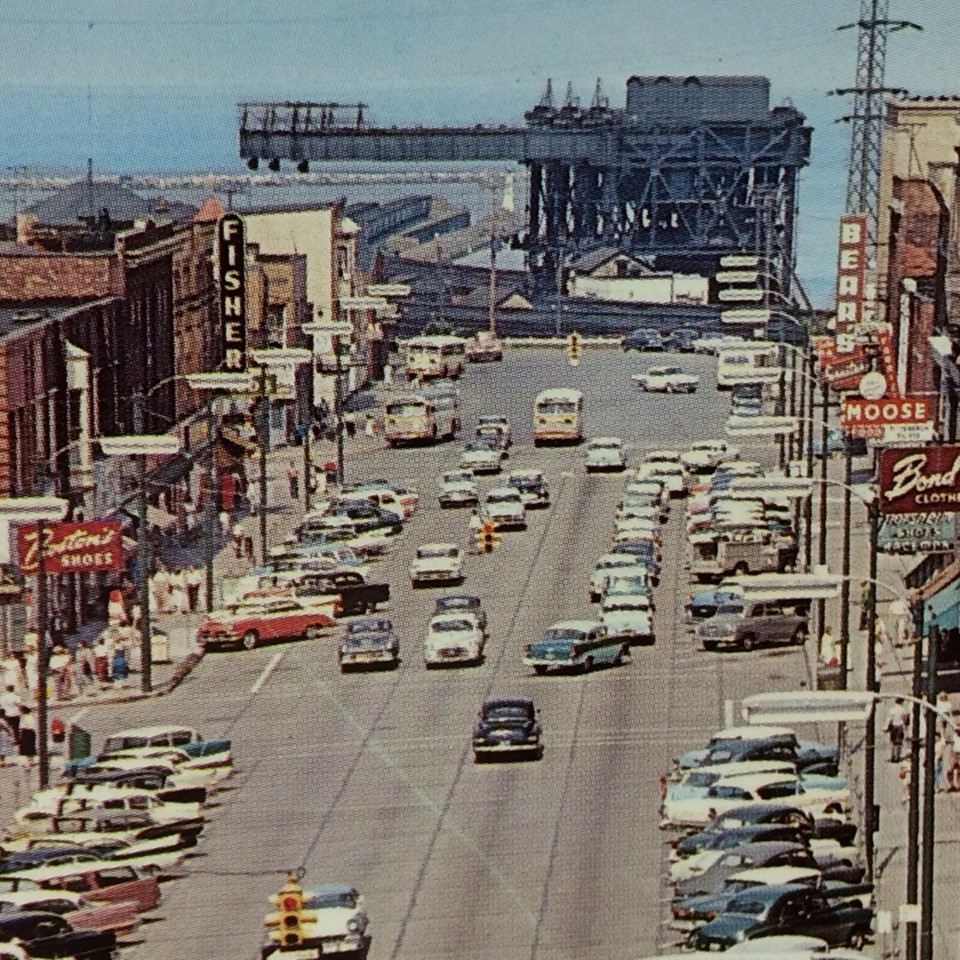 Vintage Postcard Lorain Ohio Aerial Street View Scene Dexter Press ...