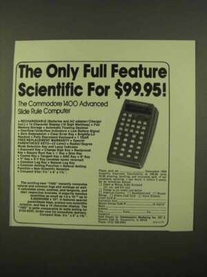 1975 Commodore 1400 Scientific Electronic Calculator Ad | eBay