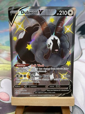 Dubwool V SV120/SV122 - Shiny Full Art - 2021 Pokémon Shining Fates ...
