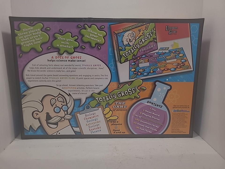 Totally Gross! The Game of Science Education Kids Board Game New ...