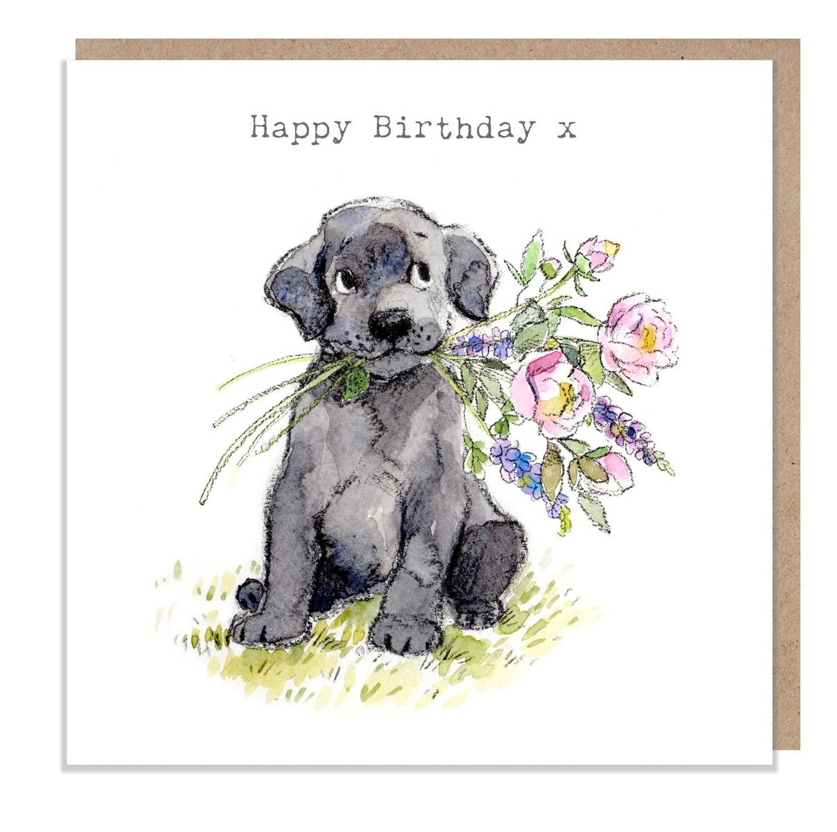 Labrador Birthday Greeting Black Labrador Happy Birthday "I M