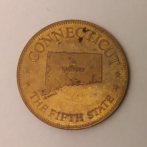 Connecticut 5th State Souvenir Coin Token 26mm | eBay