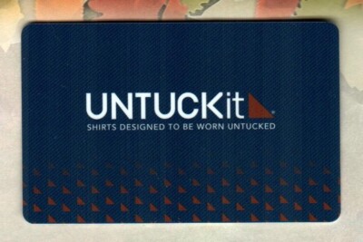 UNTUCKIT Shirts Designed to be Worn Untucked ( 2021 ) Gift Card ( $0 ) | eBay
