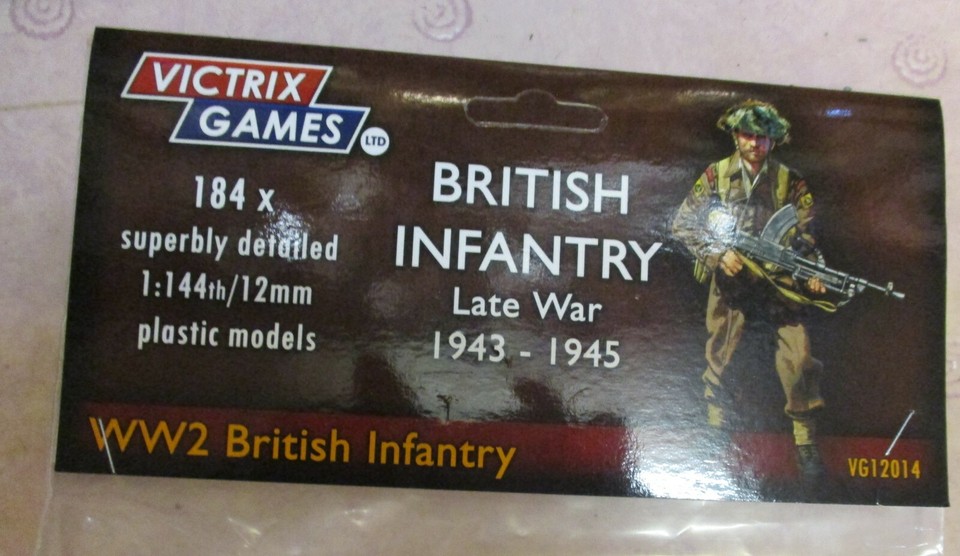 Victrix Ltd - British Infantry 1943 - 45 184 x 1:144th/12mm plastic ...