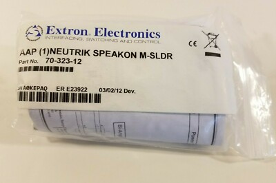 Extron AAP Neutrik Speakon Male Solder to Tabs 4 Pole #70-323-12 | eBay