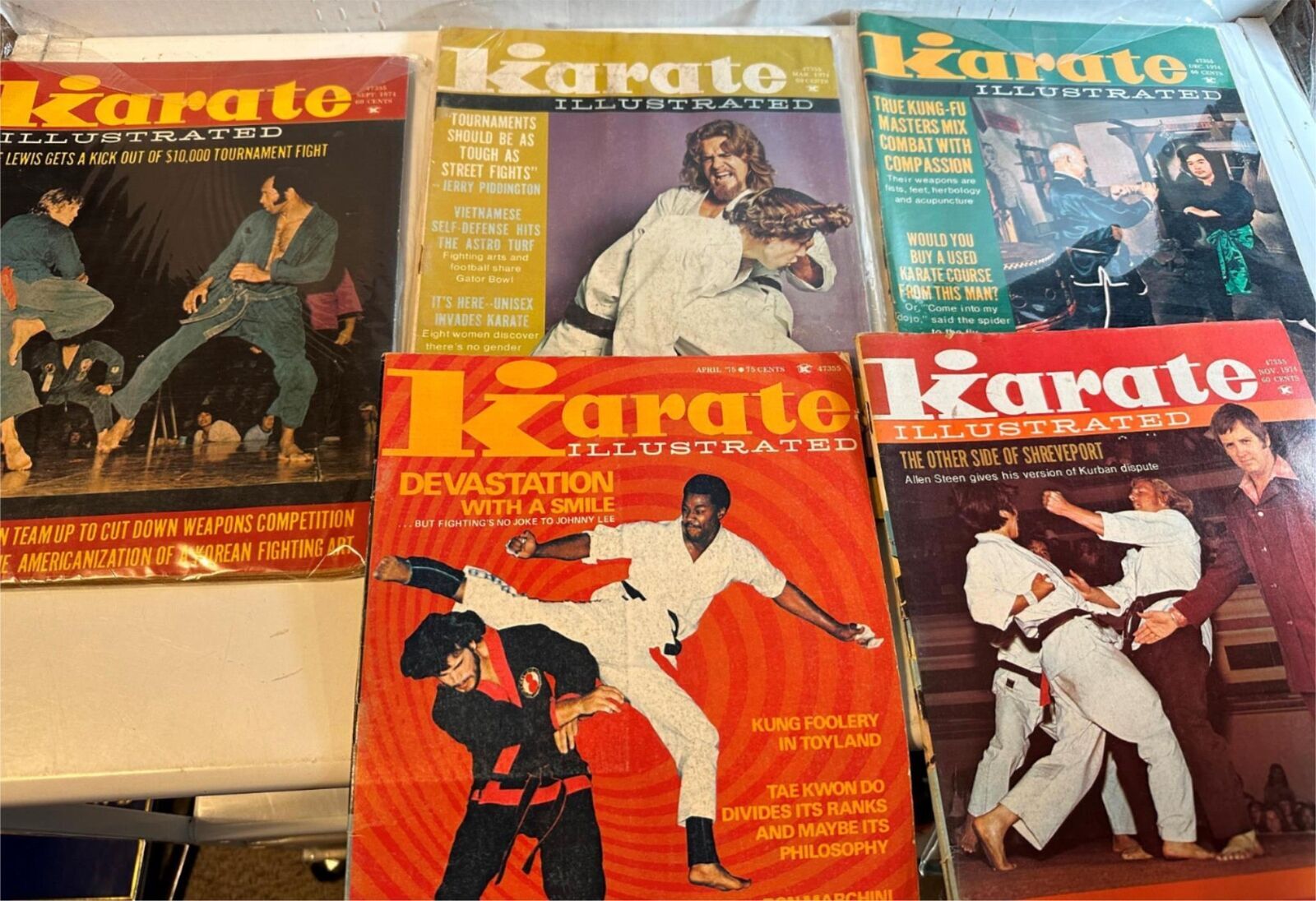 Lot of 7 1970's Magazines - Karate Illustrated / Inside Kung Fu | eBay