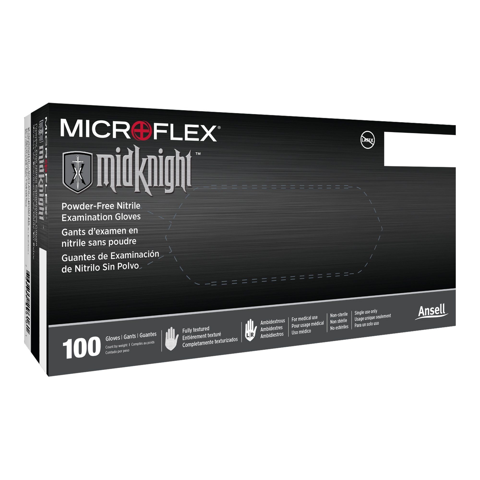 Microflex MidKnight Exam Glove, 2X-Large, Black (Sold as BX/1) | eBay