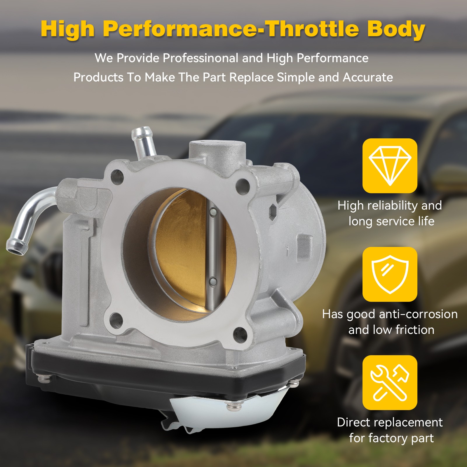2008-2012 Mitsubishi Outlander 2.4L Lancer 2.0L Throttle Body For ...
