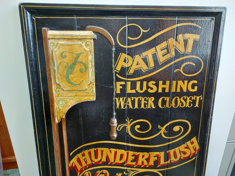 Thomas Crapper & Co raised wooden decorative sign | eBay