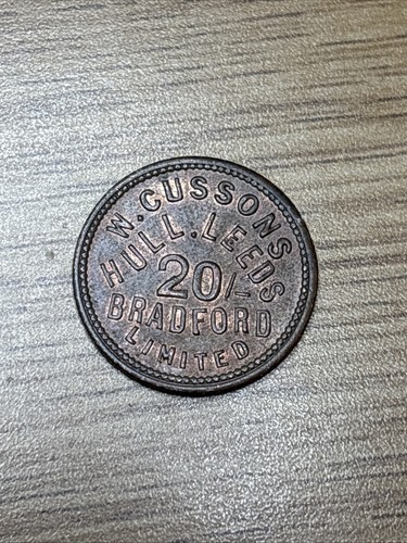 Old 20 Shillings Token - W. Cussons | eBay UK