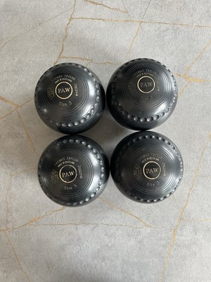 Thomas Taylor Vector P.A.W Size 3 Lawn Bowls Set of 4 | eBay UK