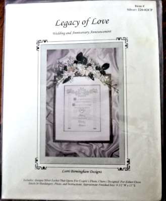 COUNTED CROSS STITCH Design Lorri Birmingham "Legacy Of Love” 220-0CP ...