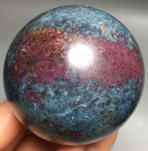 205g Natural Red Ruby in Green Zoisite Crystal Gem DT sphere HEALING BALL | eBay