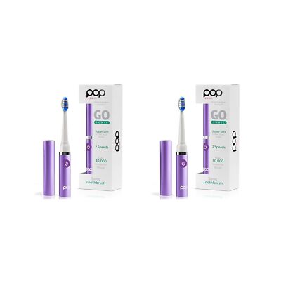 Pop Sonic Electric Toothbrush (Purple) - Travel Toothbrushes w/AAA ...