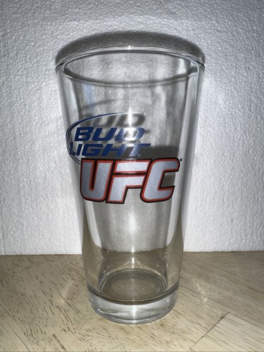 BUD LIGHT Beer UFC 16 Oz. Glass Official Collectible Barware | eBay