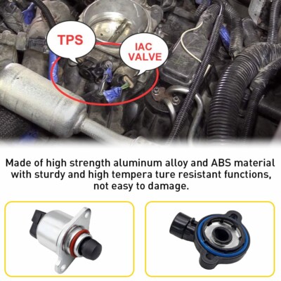 New Throttle Position Sensor and Idle Air Control Valve Set For LS ...