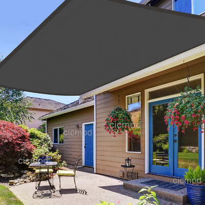 Mesh Sun Shade Net Tarp Screen Greenhouse Canopy Sunshade Cover Black ...