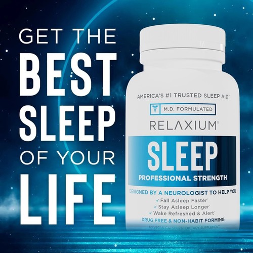 Relaxium Sleep Natural Dietary Supplement -60 Capsules - Expiration 12/2027 | eBay