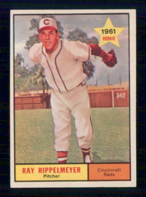 1961 TOPPS BASEBALL # 276 RAY RIPPELMEYER RC INV J8248 | eBay