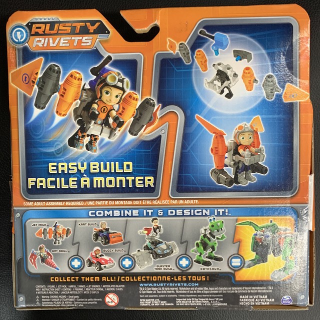 Rusty Rivets Jet Pack Toy Cartoon Nickelodeon Television Build Me Bx151 ...