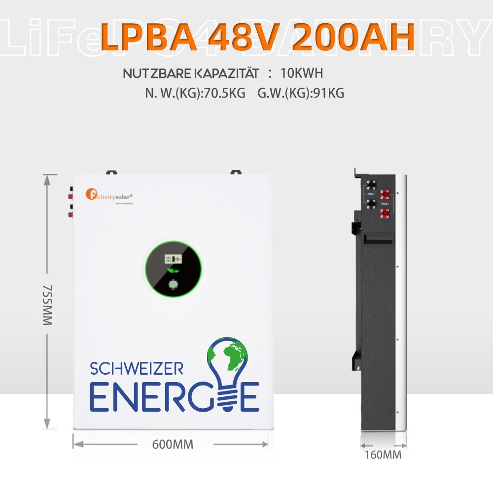 Wechselrichter DEYE 10 KW Hybrid + Batterie Speicher Akku 10 kW ( CATL ...