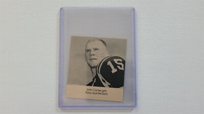John Cartwright Navy 1967 Football YB Player Panel | eBay