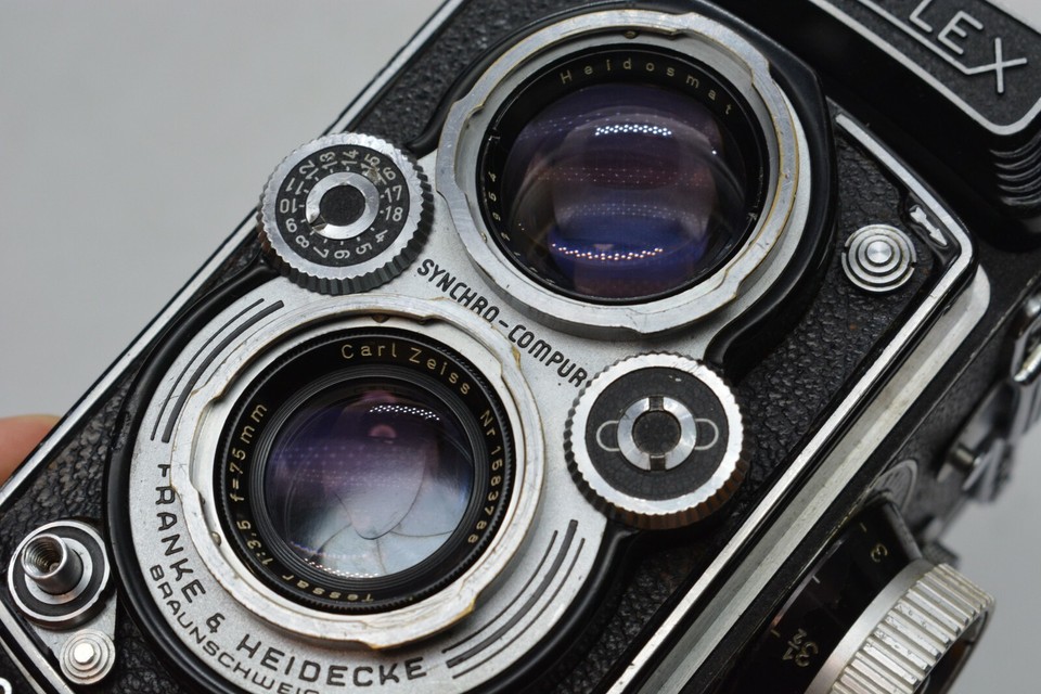 [NEAR MINT *READ] Rolleiflex 3.5D 6x6 TLR Camera tesser 75mm f3.5 Lens ...