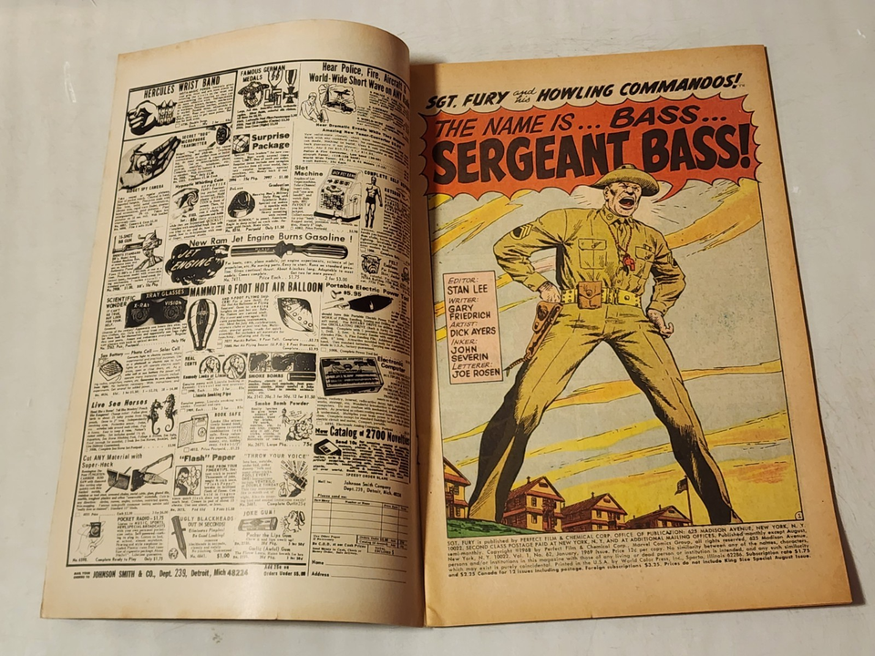 Sgt. Fury and His Howling Commandos #62 1968 Marvel Comics Basic ...
