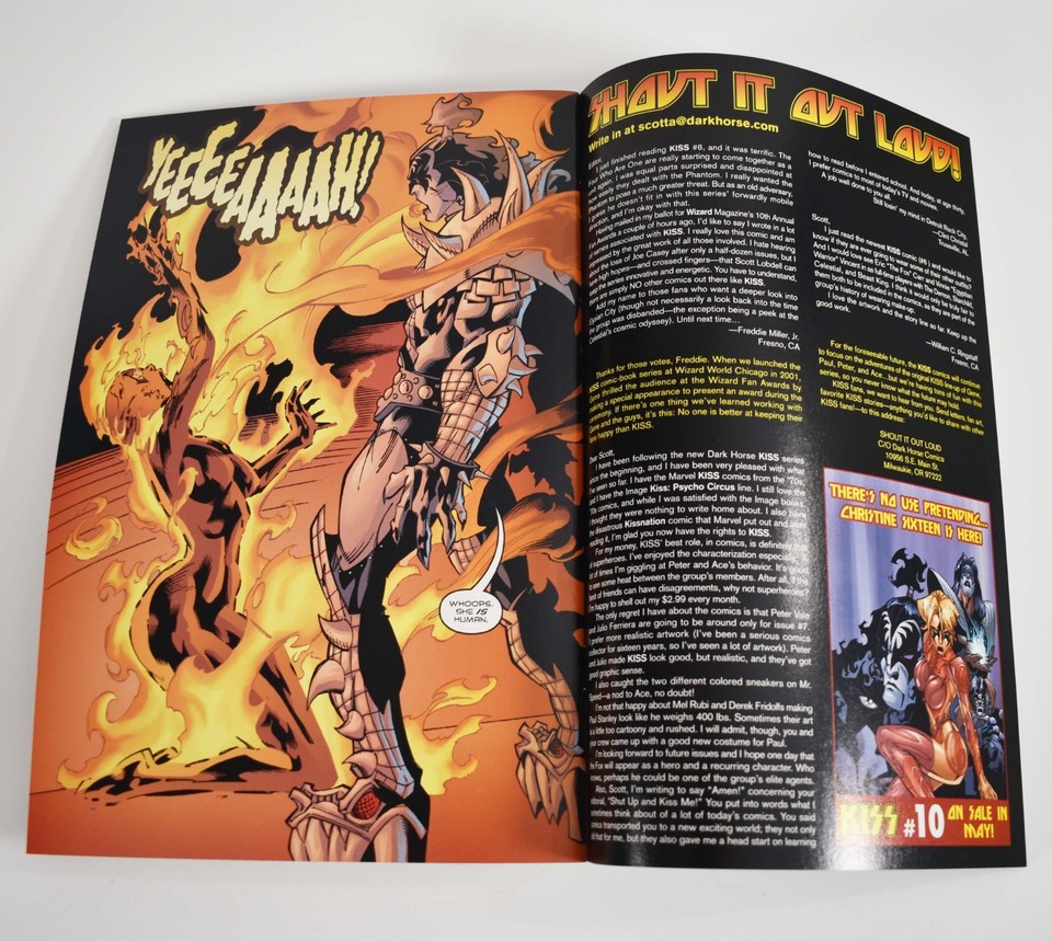 KISS Dark Horse Comic Book Ace Frehley Cover Illustration Cover #9 ...