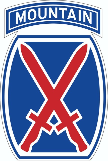 US Army 10th Mountain Division military Logo Bumper Sticker Vinyl Decal ...